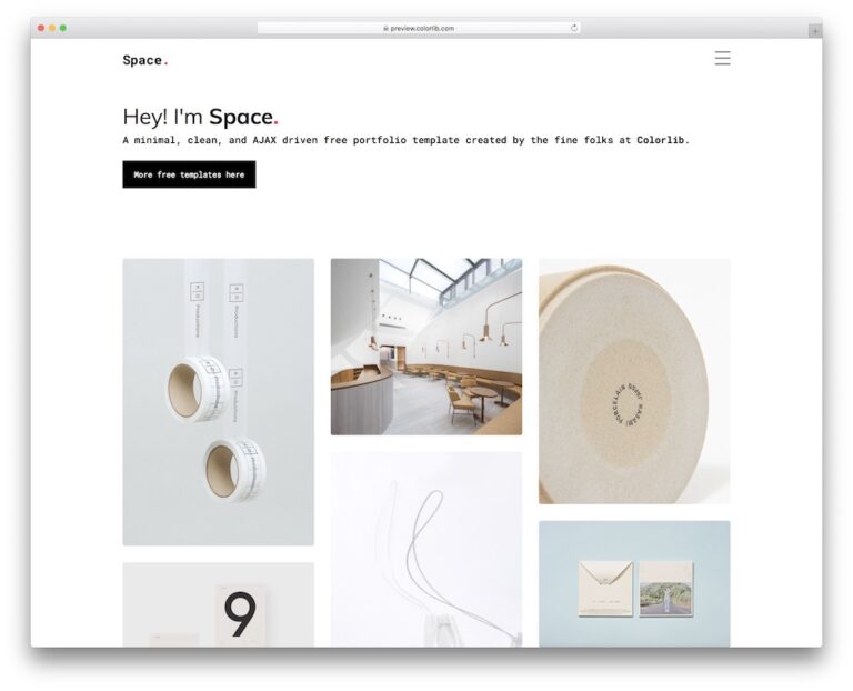 20 Best Simple & Minimal Website Templates For 2026