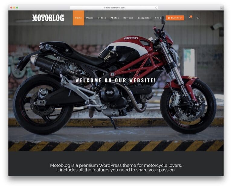 13 Best Motorcycle WordPress Themes for Bikers 2026