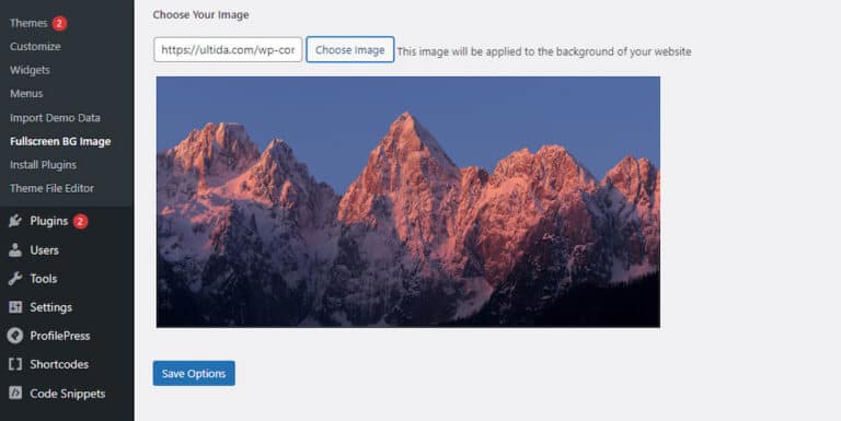 How To Add A Background Image In WordPress? - ULTIDA