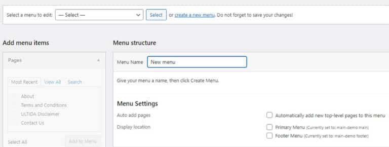 How To Create A Multilevel/Hierarchical WordPress Menu - ULTIDA