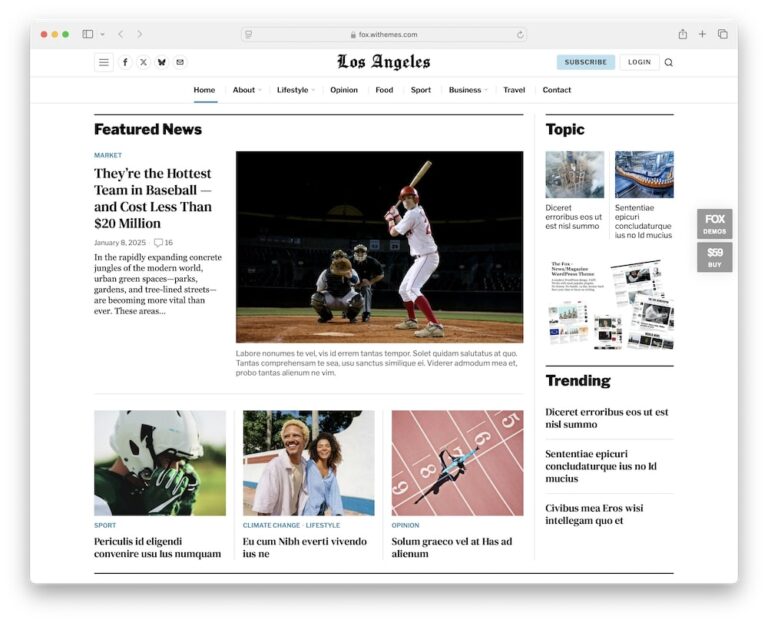The Fox Theme Review: Mag & Blog WP Theme That Rocks