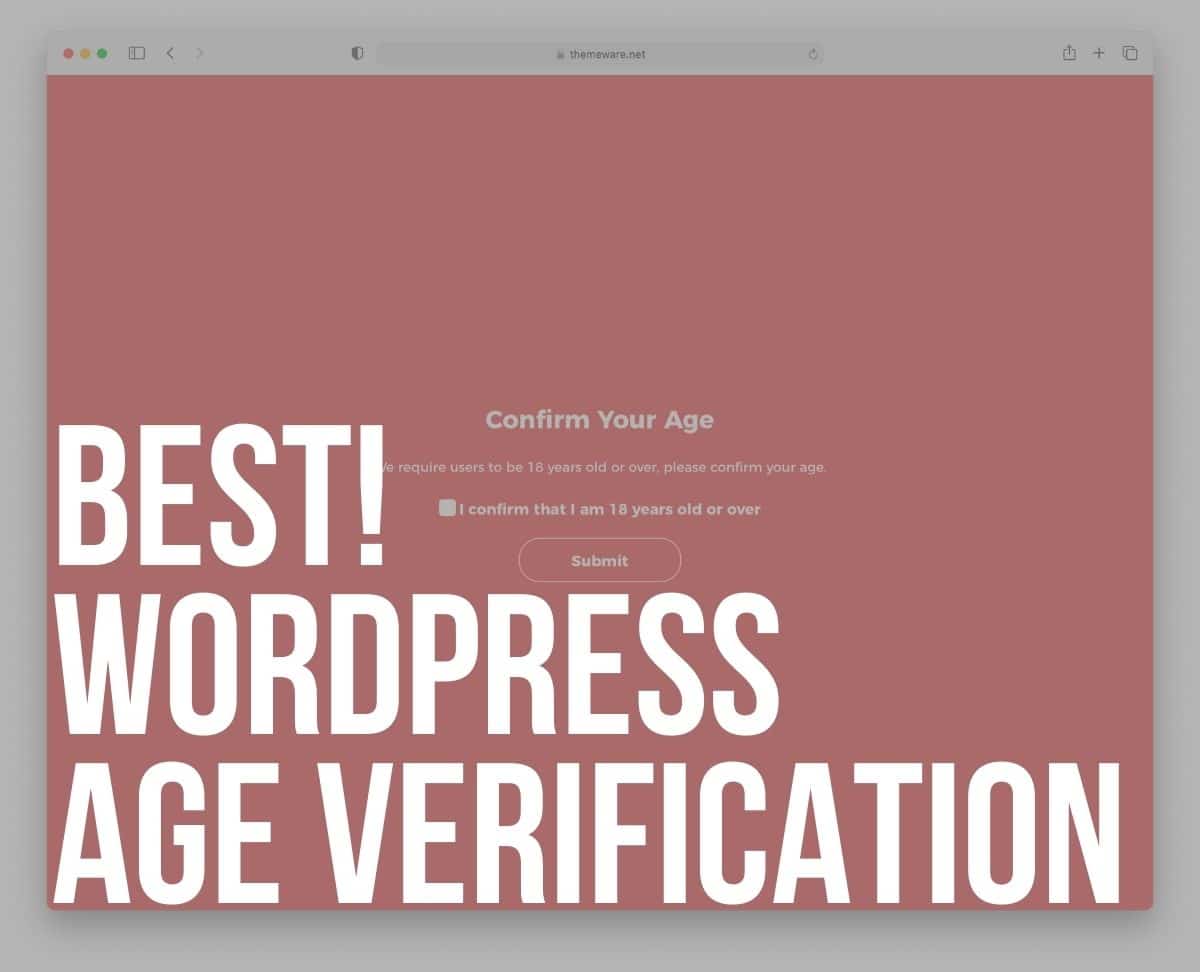 5 Best WordPress Age Verification Plugins (In 2025) - ULTIDA 5 Best WordPress Age Verification Plugins (In 2025) - ULTIDA
