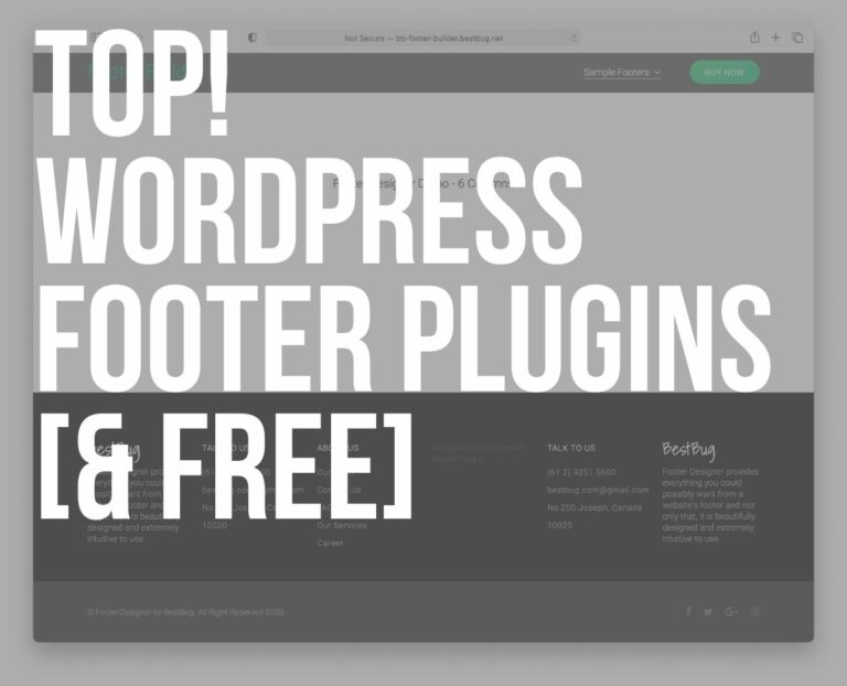 The Only 7 WordPress Footer Plugins You’ll Ever Need (2025) - ULTIDA