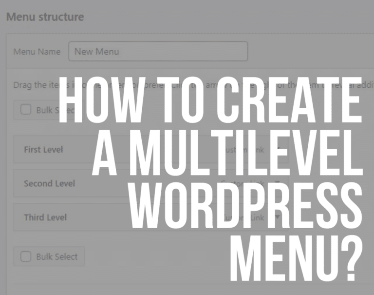 How To Create A Multilevelhierarchical Wordpress Menu Ultida